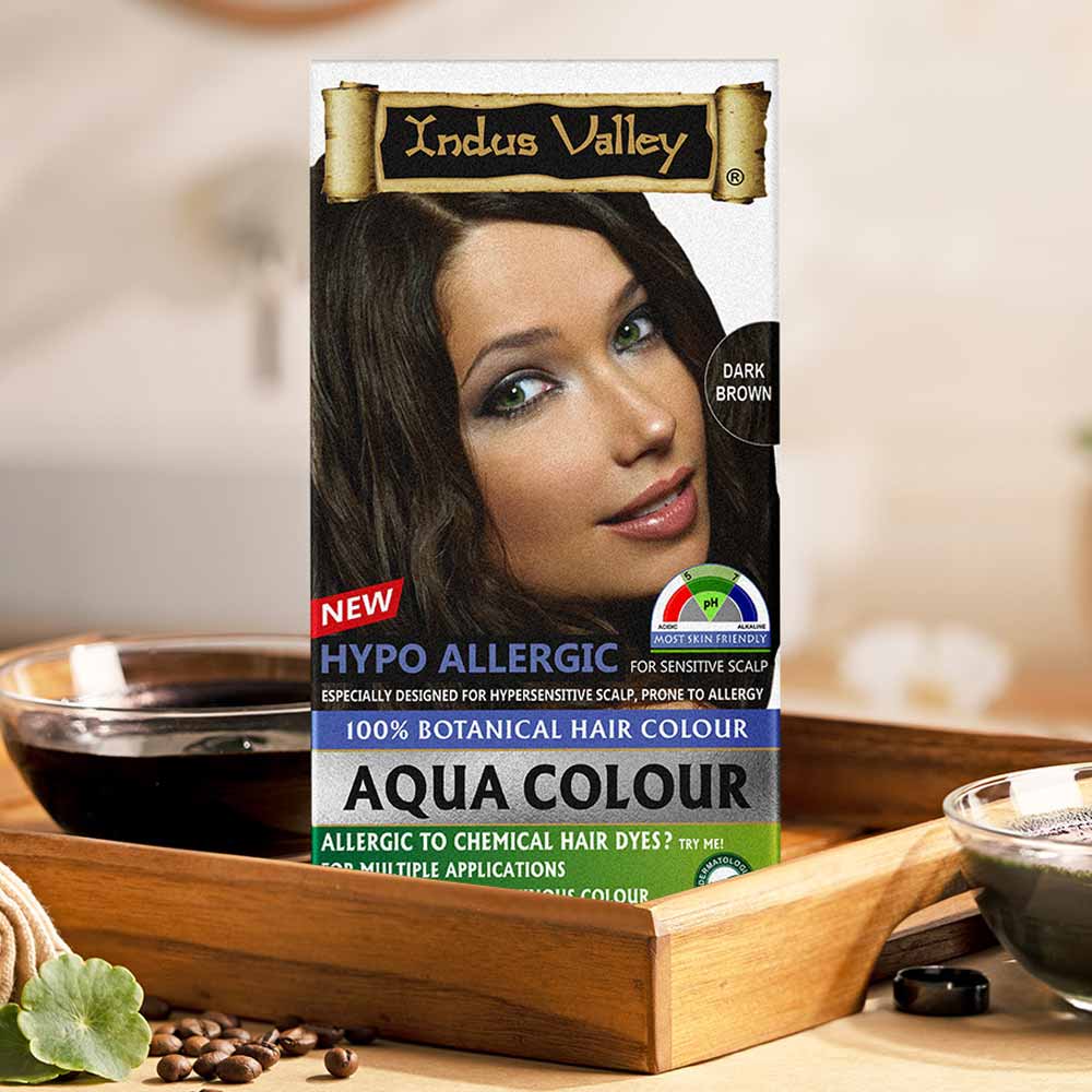 Indus Valley Botanical Hypo Allergic Aqua Hair Colour Online Indus Valley Botanical Hypo Allergic Aqua Hair Colour Online