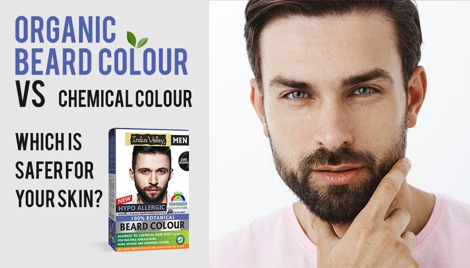 Indus Valley Organic Beard Colour vs. Chemical Beard Colour.