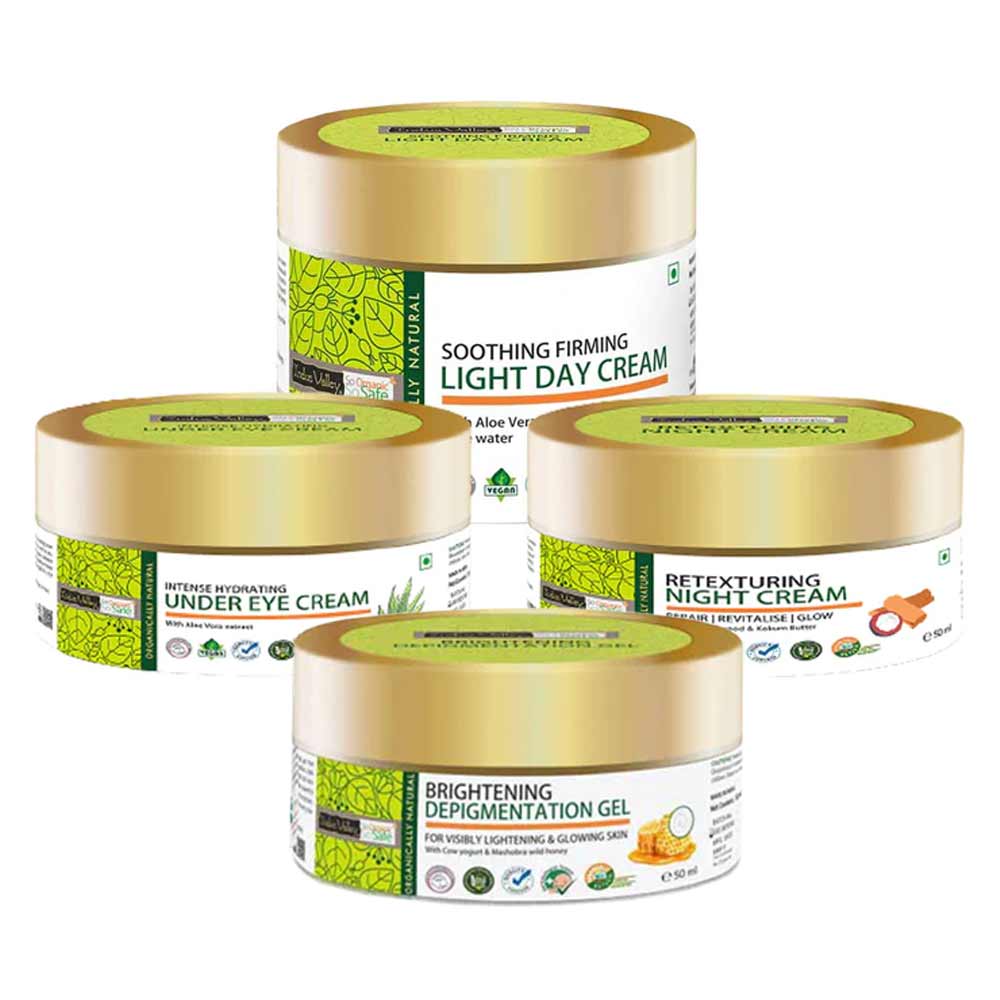 Complete Face Care Kit - Day, Night & Under Eye Cream Combo With Depig ...
