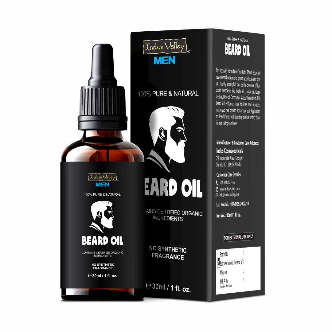 100% Pure & Natural Beard Oil – Indus Valley